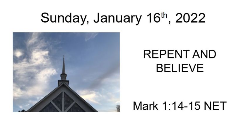 REPENT AND BELIEVE – jeffersonvann